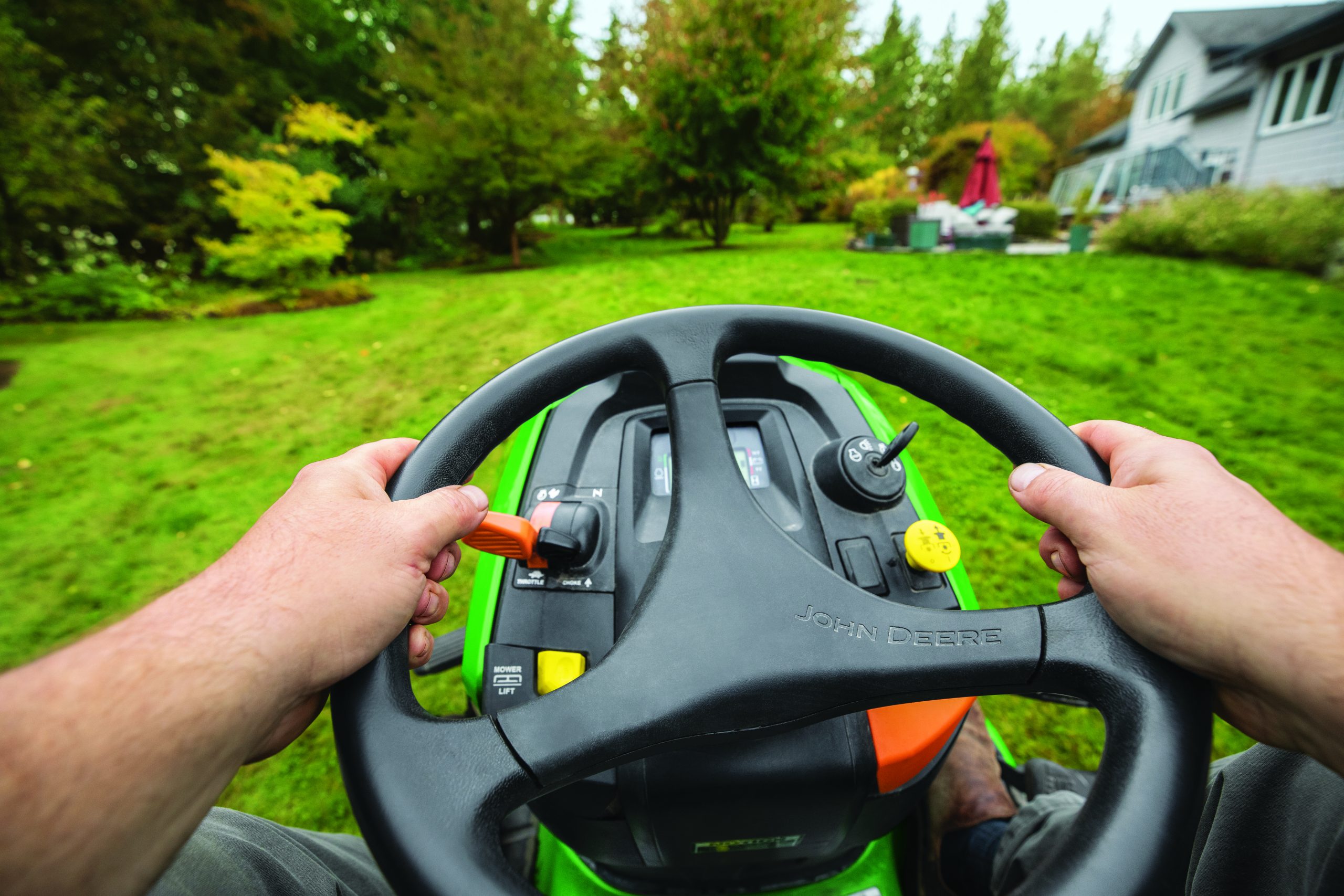 John Deere X350 Ride on Lawnmower - Deck Option | MowShop
