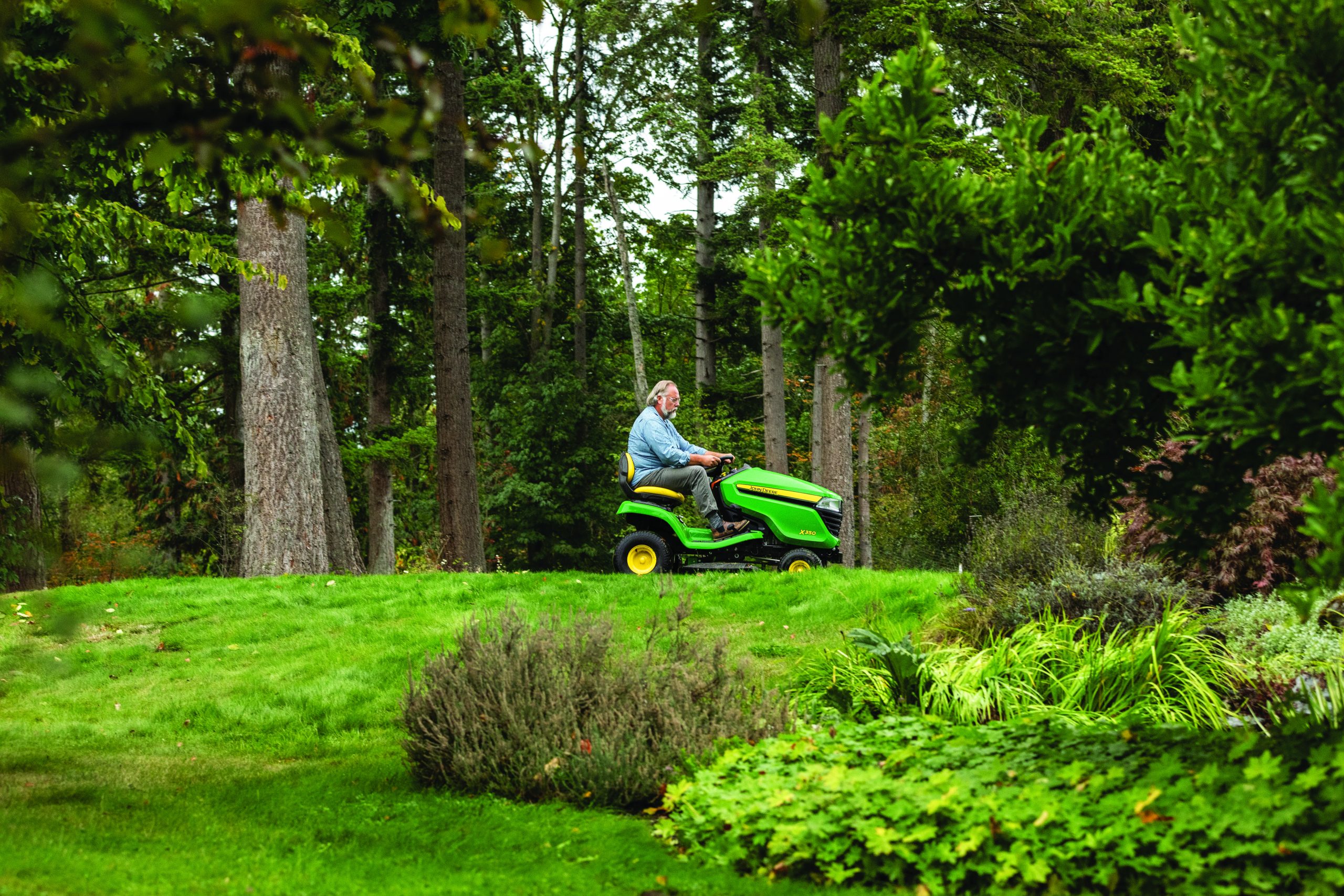 John Deere X350 Ride on Lawnmower - Deck Option | MowShop